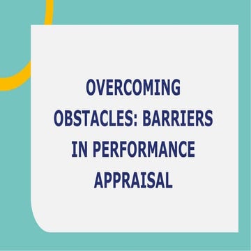 Barriers in performance appraisal - Yash Avasthi.pptx