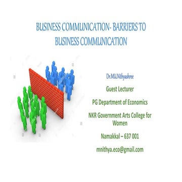 Barriers to Business Communication | PPTX