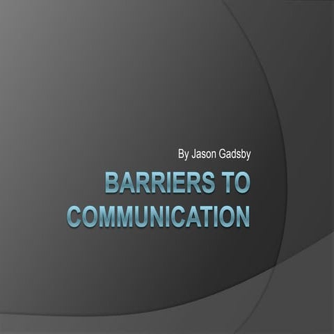 Barriers To Communication | PPT