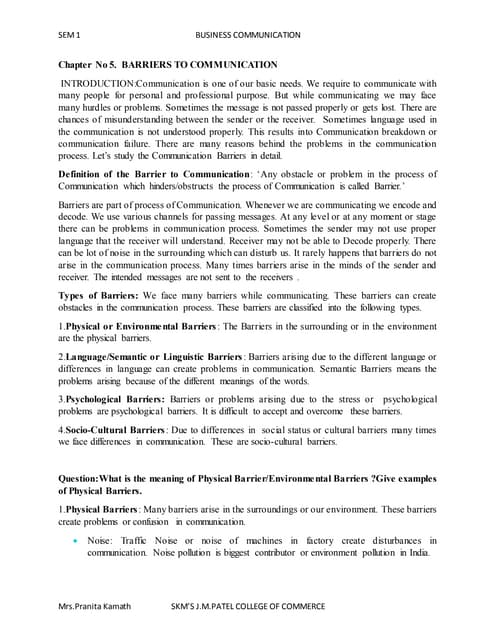 Barriers/Hurdles of communication PPT.pptx