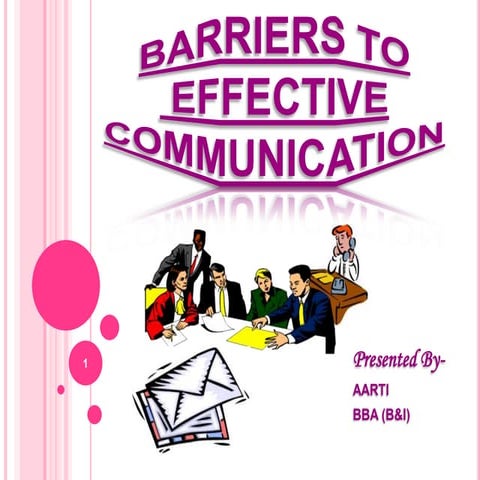 Barriers To Effective Communication Ppt