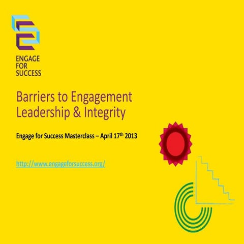 Barriers to engagement | PPTX | Career Advice | Careers