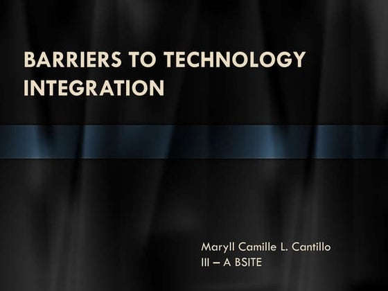 The future of technology and barriers to adoption | PPT