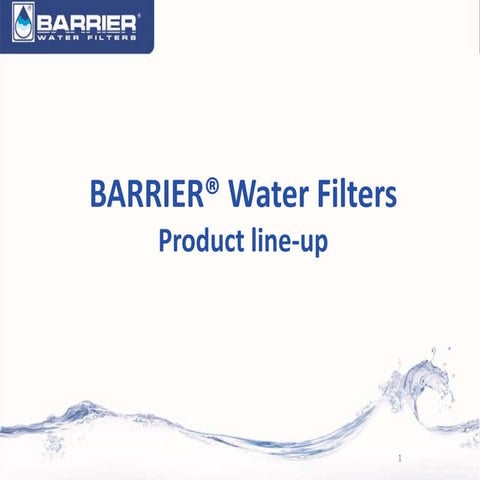 Barrier® Water Filters | PDF
