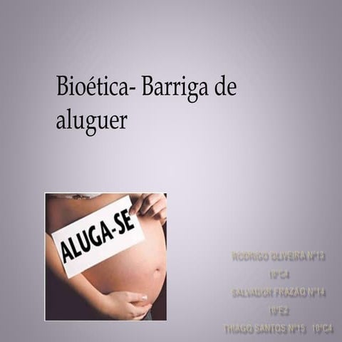 Barriga de aluguer | PPTX