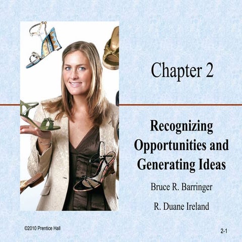 Entrepreneurship Barringer slides Chapter 2 | PPT
