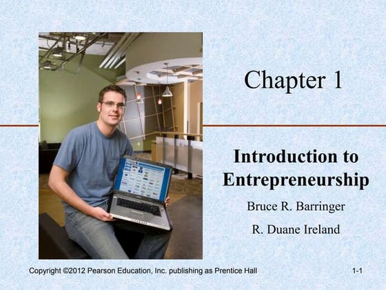 Chapter 1 Introduction to Entrepreneurship.ppt | Startups | Business