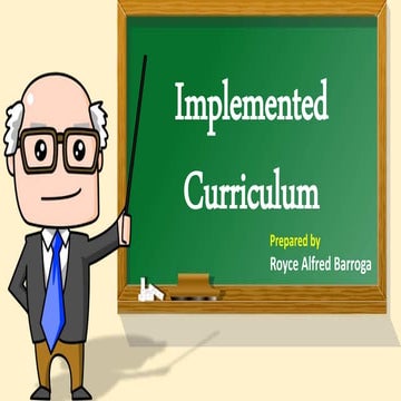 Implemented Curriculum | PPTX
