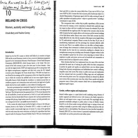 Barry and Conroy (2014) Ireland in Crisis: Women, Austerity and ...