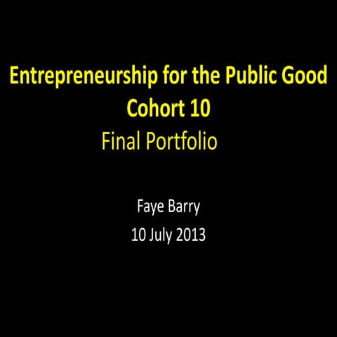 EPG Final Porfolio | PPTX