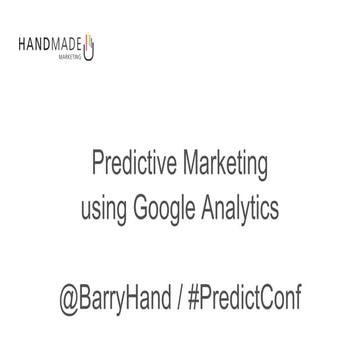 Predictive Marketing using Google Analytics | PPTX