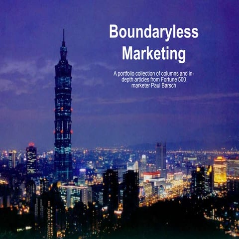 Boundaryless Marketing | PPTX