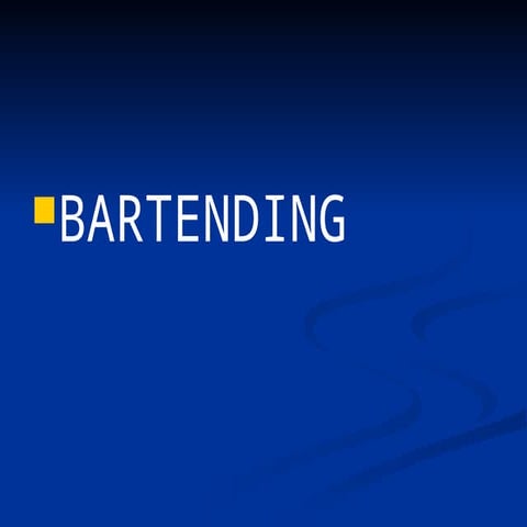 bartending history of the bartendinggggg | PPTX