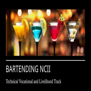Bartending-Classification of different bars | PPTX