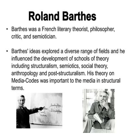 Barthes media trailers | PPTX