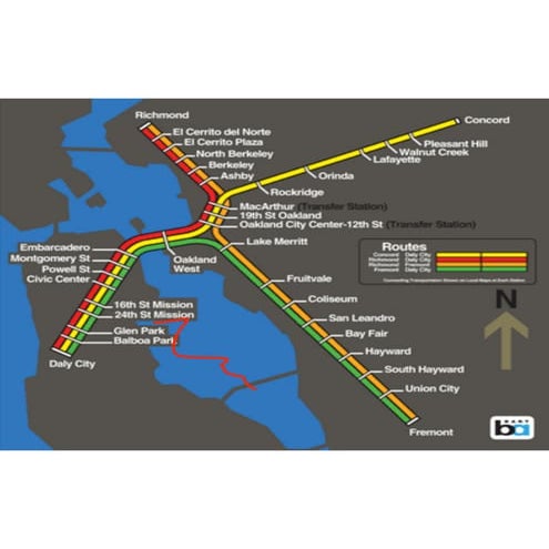 Bart map 2 3 | PDF