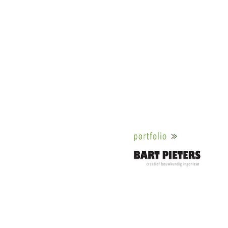 Portfolio - Bart Pieters | PDF