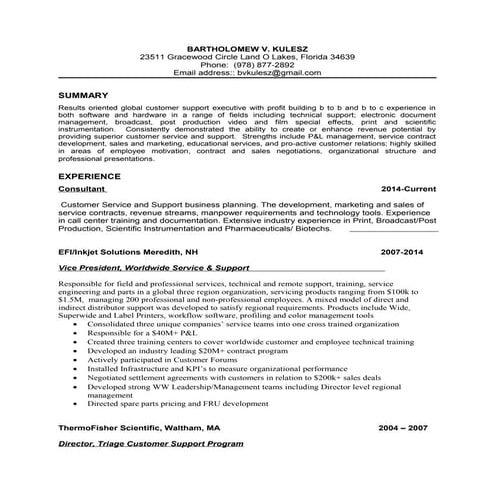 Bart resume 11614 | DOC