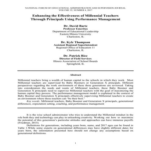 Millennials Manuscript | PDF