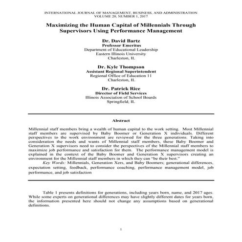 Millennials Manuscript | PDF