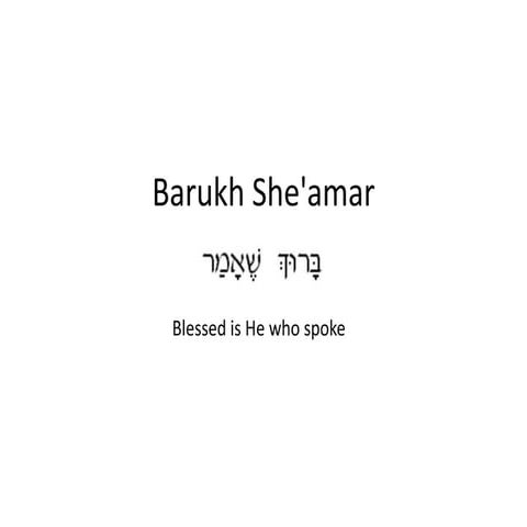Barukh Sheamar | PPT