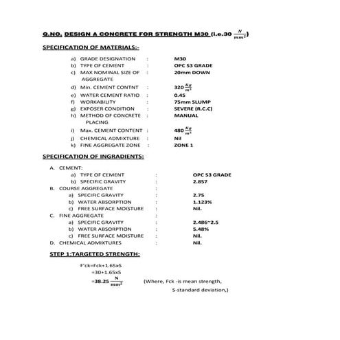Engineeringcivil.com mix design-m40_grade | PDF
