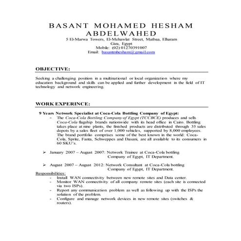 Basant hesham.CV