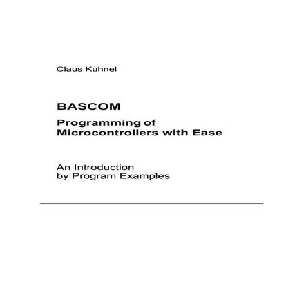 Microcontroladores: Programación BASCOM de microcontroladores con ...
