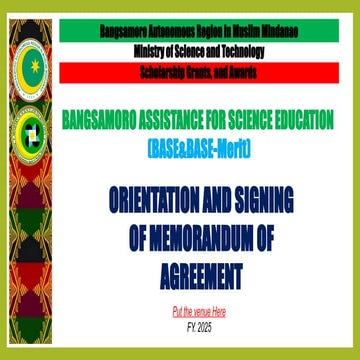 BASE-BASE-MERIT-Revised-Presentation at Bangsamoro Autonomous Region in ...