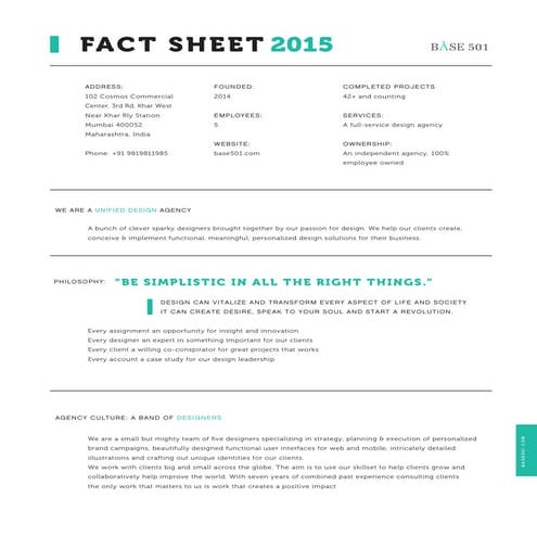 Base 501 factsheet | PDF