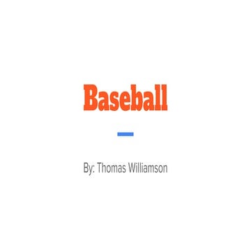 Baseball | PPTX