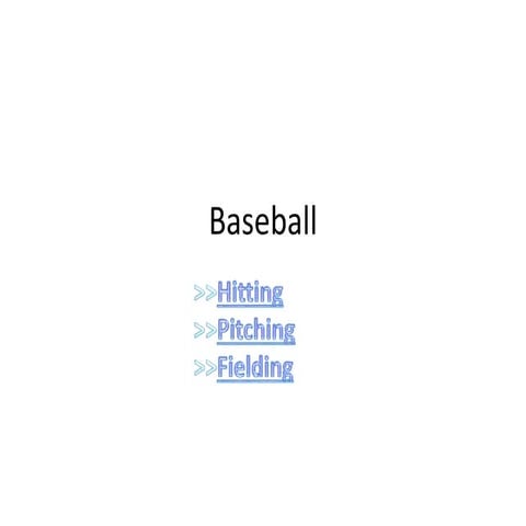 Baseball Powepoint12 | PPT