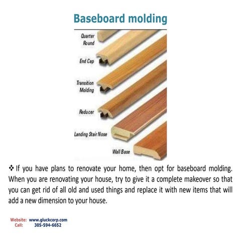 Baseboard molding | PPTX | Home Improvement | Home & Garden