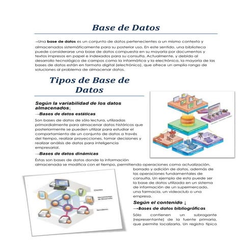 Base de datos | DOCX | Databases | Computer Software and Applications