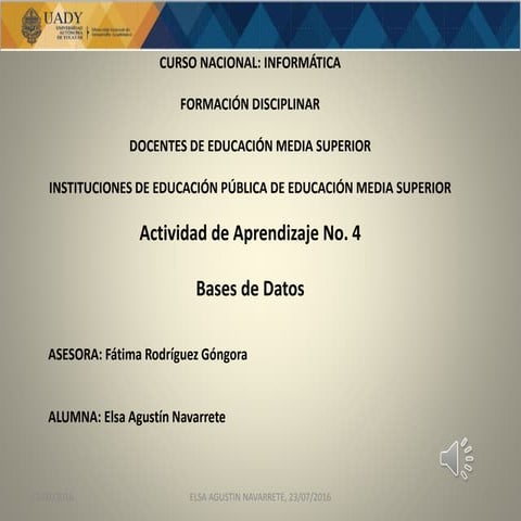 Elsa Agustín presentations