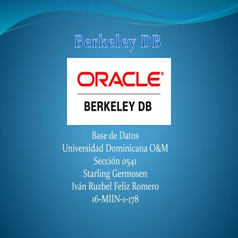 Base de datos | PPTX | Databases | Computer Software and Applications