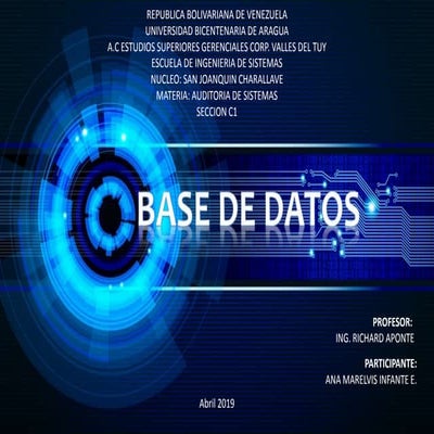 Base de datos | PPTX