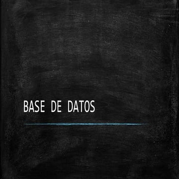 Conceptos BASE DE DATOS IMPORTANTES ACCESS | PPTX