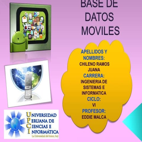 Base de datos moviles | PPTX | Databases | Computer Software and ...