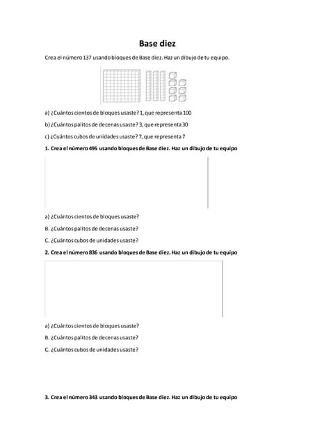 Sumas con base de 10 | PDF