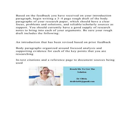 Based on the feedback you have received on your introduction paragra | PDF