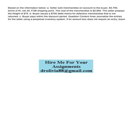 Based on the information below a Seller sold merchandise o.pdf