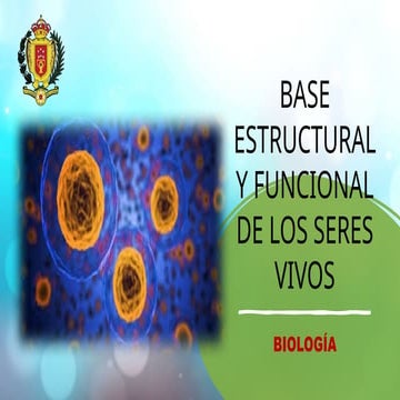 BASE ESTRUCTURAL Y FUNCIONAL DE LOS SERES VIVOS 2.pptx