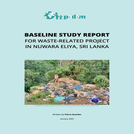 Agir face à la crise des déchets : Focus sur Nuwara Eliya, Sri Lanka | PDF