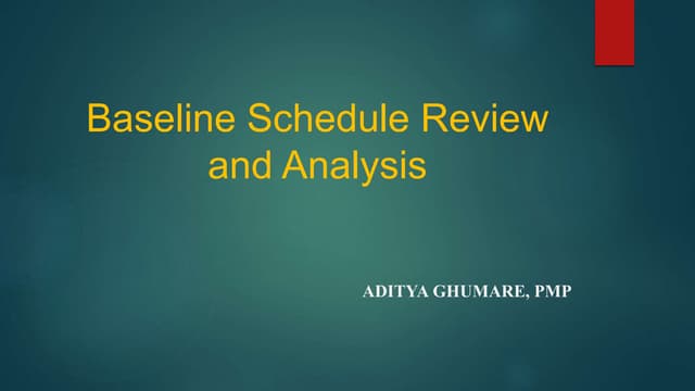 How to prepare recovery or revised schedule rev.2 | PDF