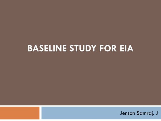 environmental impact assessment | PPT