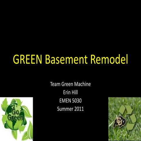 Basement remodel rev eh | PPTX | Remodeling & Construction | Home & Garden
