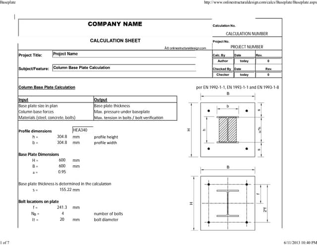 Shear lug verification example | PDF