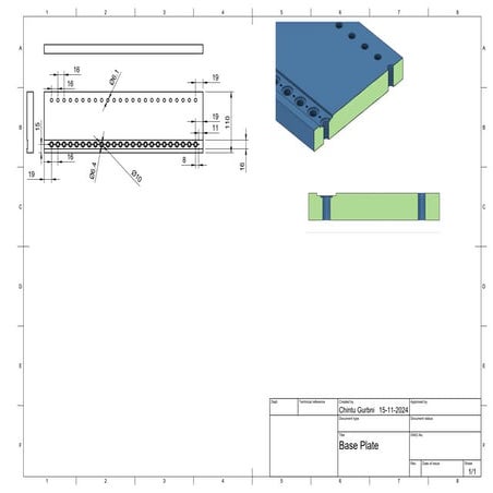 Base Plate Drawing v2 pnp feederdd ffffvv | PDF