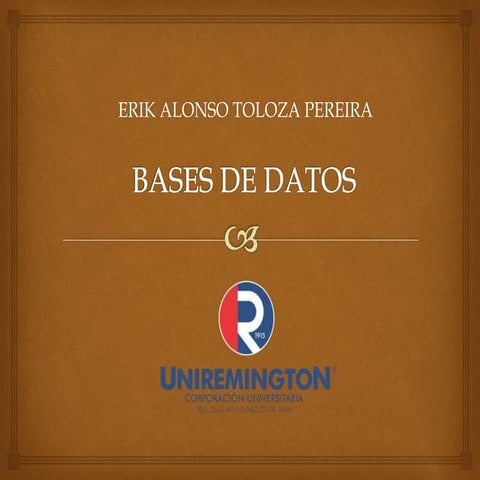 Bases de datos | PPTX